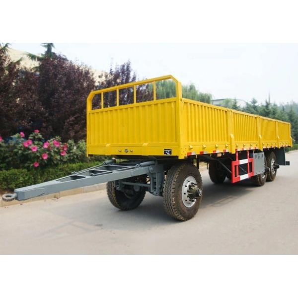 Quality Durable Draw Bar Design Full Trailer For Capacity Timber Transport Not Self Dumping for sale