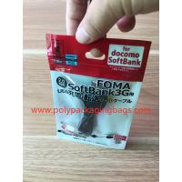 Quality 4 Colors Gravure Printing Foil Ziplock Bags , Mobile Phone Data Line Plastic for sale