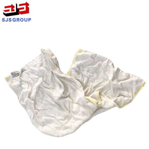 Quality Pure White 25kg/Bale 55cm 100 Cotton Rags for sale
