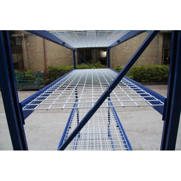 Quality 1880mm Length 600mm Width Warehouse Storage Shelves Blue Color for sale