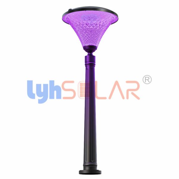 Quality Black 8W Outdoor Solar Landscape Path Lights With RGBW Color Lighting for sale