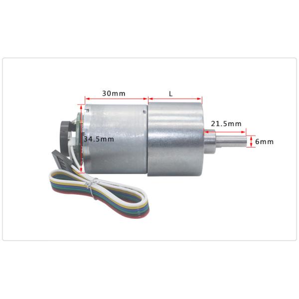 Quality 1600rpm geared electric motors JGB37 3530B DC Gear Motor With Encoder for sale