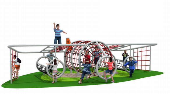 Quality 114mm Galavanized Pipe Climbing Net Frame Cable Net Structure 3-15 Year'S Old for sale