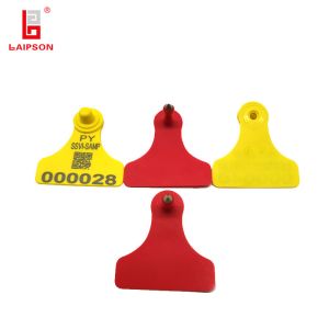 Quality TPU 60mm 58mm Bovine Cow Livestock Ear Tags Customized Color Non Toxic for sale