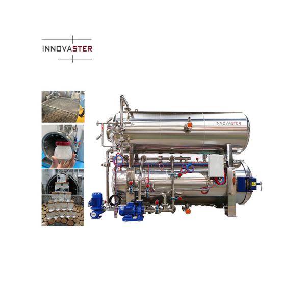 Quality Farms Automatic Water Immersion Canned Tomato Paste Autoclave Sterilization Retort Machine 1100*1200*1500MM for sale