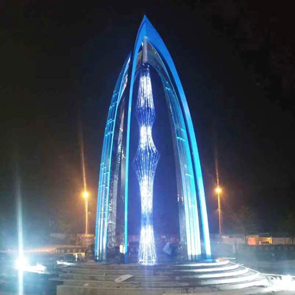 Quality Custom Sailboat Modern Stainless Steel Sculptures Mirror Antiwear Rustproof for sale