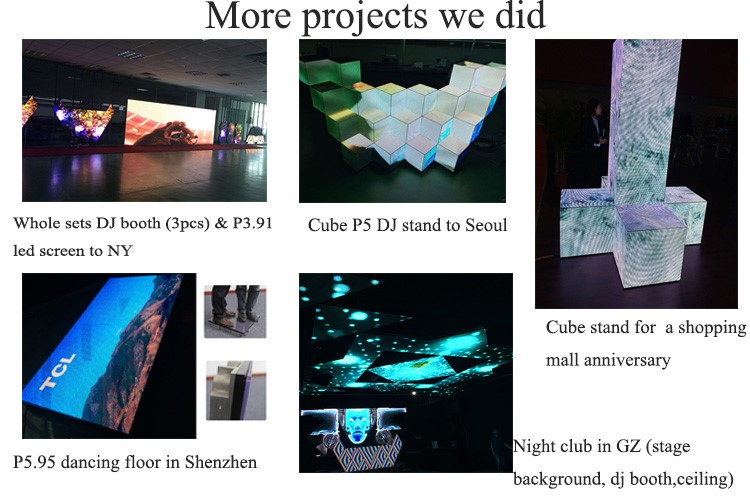video wall led back stage screen for night club