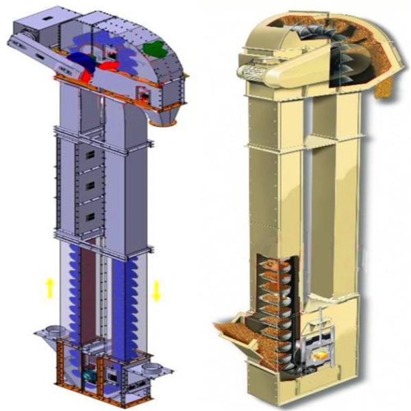 Quality 2200 Tph Bulk Materials Conveying Bucket Elevator In Vertical Direction for sale