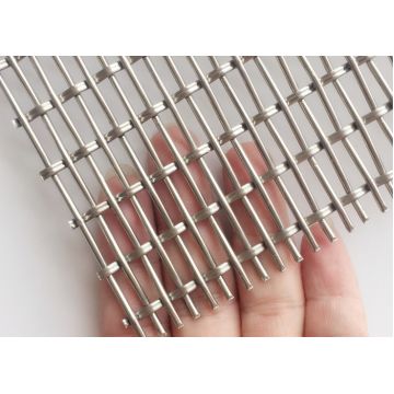 Quality 4.2mm Knitting Lock Crimp Wire Mesh Cupboard Decorative Partitions Facade for sale