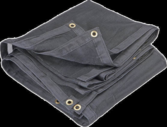 Quality Heavy Duty PVC Mesh Fabric Black for sale