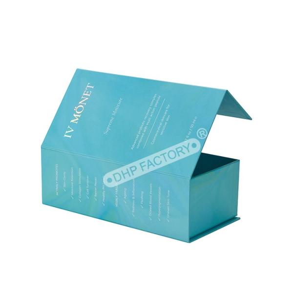 Quality Rigid Magnetic Cardboard Gift Boxes With Holographic Hot Stamping Logo for sale