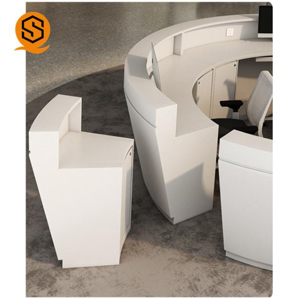 Quality ISO9001 Approved Airport Reception Desk Round Reception Table for sale