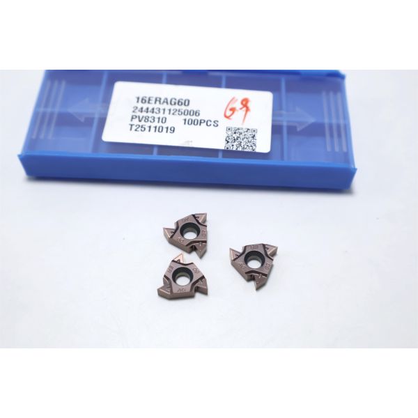 Quality 55DEG External Indexable Carbide Insert High Strength Thread Cutting Inserts Partial Profile PVD Coated 16ERAG55 16ERAG60 for sale