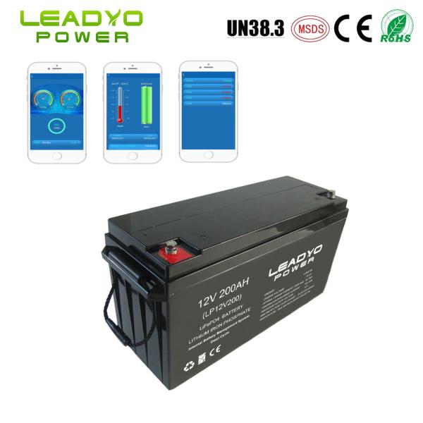 Quality Screwable Lithium Ion Phosphate Battery , ABS Case Deep Cycle Marine Battery for sale