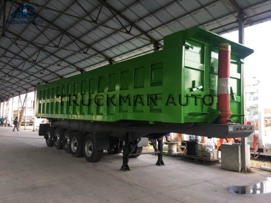 Quality 5 Axles Dump Semi Trailer  70 Tons Loading  Low Consumption For Mineral Goods for sale