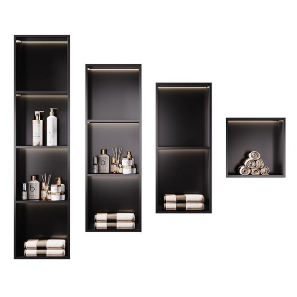 Quality 9 Inch Custom Size Shower Accessories Shelf Wall Niche Stainless Steel and Waterproof for sale