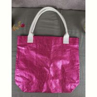 Quality Single Handle Fashion Style Kraft Paper Household Storage Bag Tote Bag Large for sale