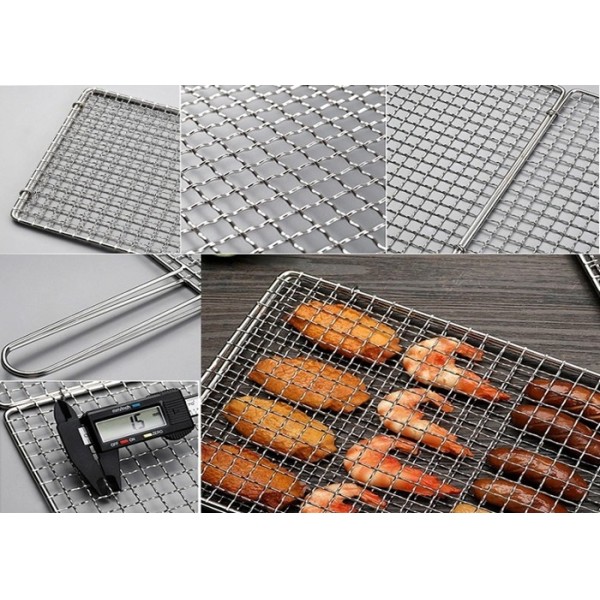 Quality 304 Intermediate Crimped Wire Mesh Galvanized For Barbecue Grill for sale
