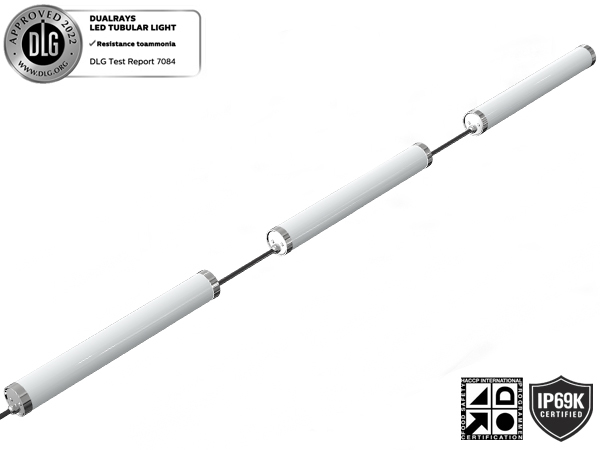 Quality DUALRAYS 600mm 20 Watt IP65 LED Triproof Light With Suspending Surface Mounted for sale