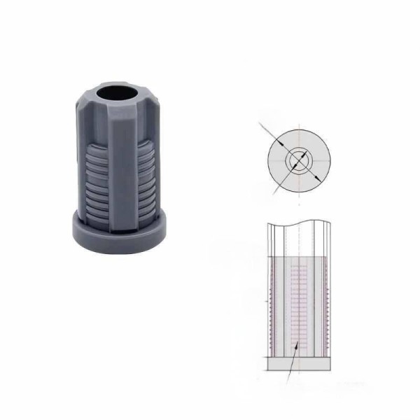 Quality DYP43-12 Lean Tube Accessories Aluminum Frame Support PP Foot Connector for Workbench for sale