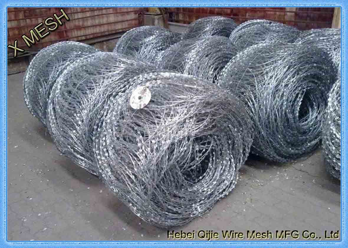 Flat wrape razor wire