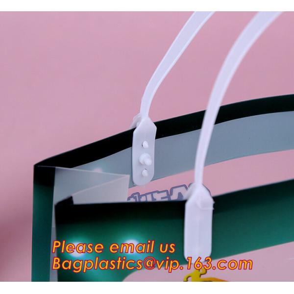 Quality Supermarket Soft Loop Handle Shopping Pe Resealable Pp Tote Plastic Waterproof Bag,PP Plastic Handle Bag with UV Printin for sale