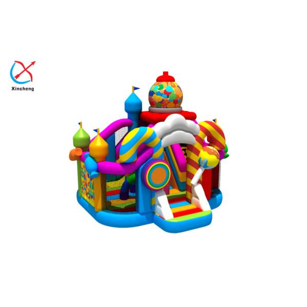Quality Supplier Inflatable Combos Happy Easter Candy Theme Inflatable Bouncy House for sale