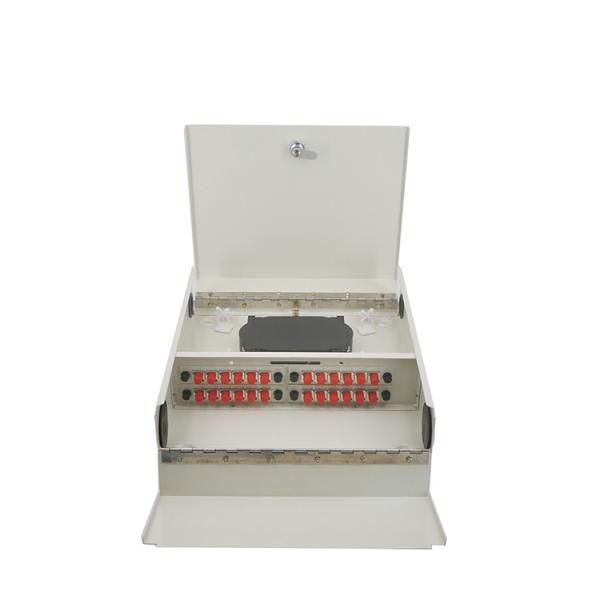 Quality 80mm Ftth Fiber Optic Distribution Box Termination ODF Wall Mounted for sale