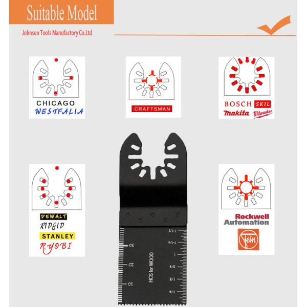 Quality 35x40mm HCS Quick Release Oscillating Multi Tool Oscillator Saw Blades Cutting for sale