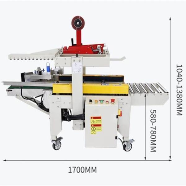 Quality 1830x670x1230mm Automatic Carton Box Sealing and Labeling Machine for Easy for sale