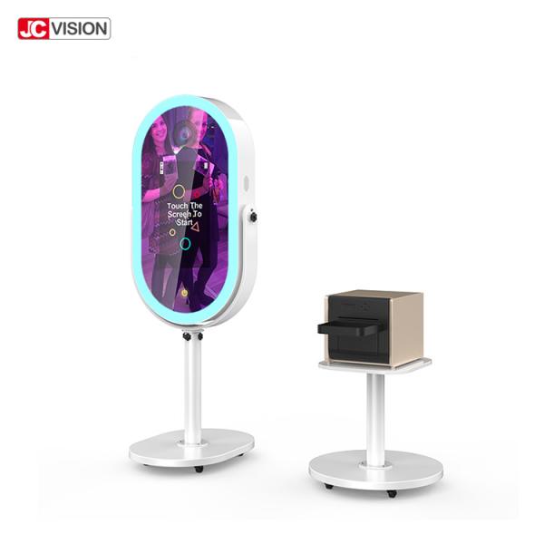 Quality Smart Portable Mirror Booth Kiosk , Selfie Mirror Photo Booth With Printer 21 for sale