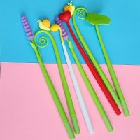 Quality Cartoon Interesting Plants Animals Silicone Neutral Pen Swinging Signature Pen for sale