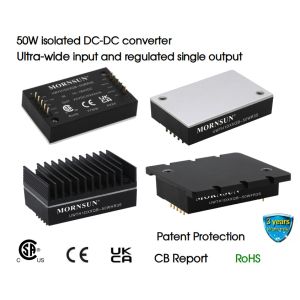 Quality 50W isolated DC-DC converter Ultra-wide input and regulated single output for sale
