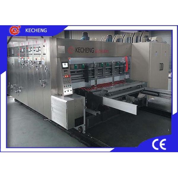 Quality Vacuum Transfer Printer Slotter Die Cutter / Flexographic Box Printing Machine for sale
