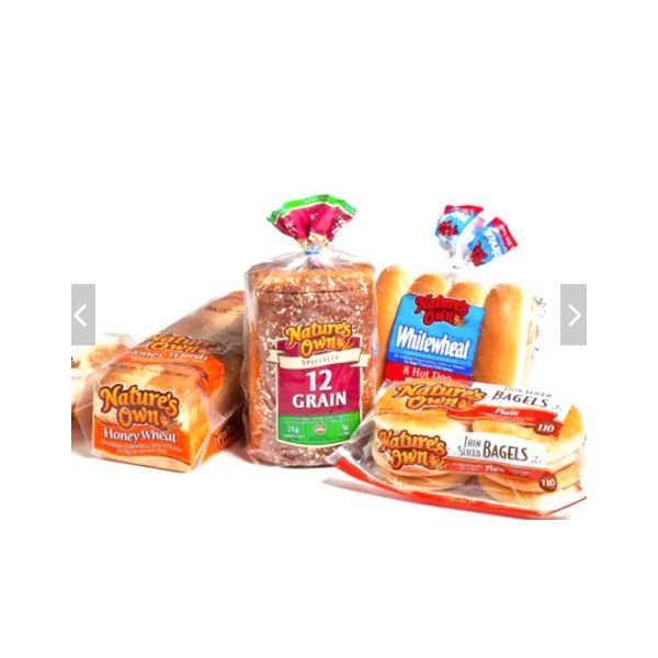 Quality Clear Plastic Bread Bag With Flat Handle For Bakery Packaging for sale