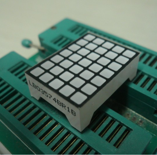 Quality White 5x7 Dot Matrix LED Display High Efficiency Programmable LED Display for sale