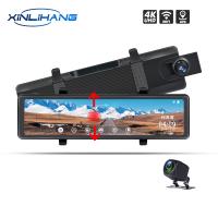 Quality 12Inch 4K Dual Lens 1080P Full Touch Screen GPS Car Mirror Dash Cam for sale