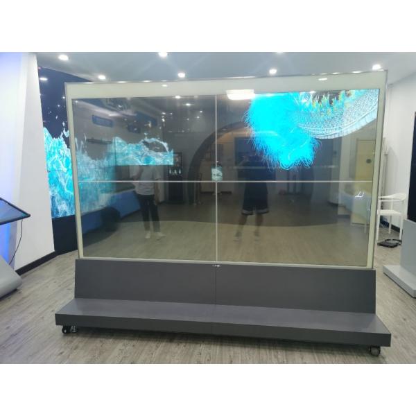 Quality Transparent OLED Touch Screen Advertising Display Video Wall Freestanding 55inch for sale