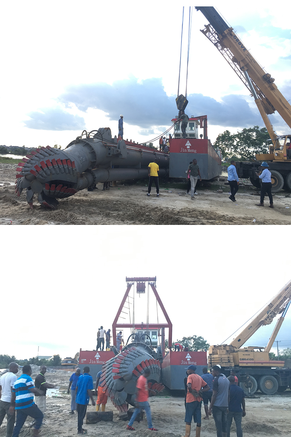 On-site installation and training of dredging equipment