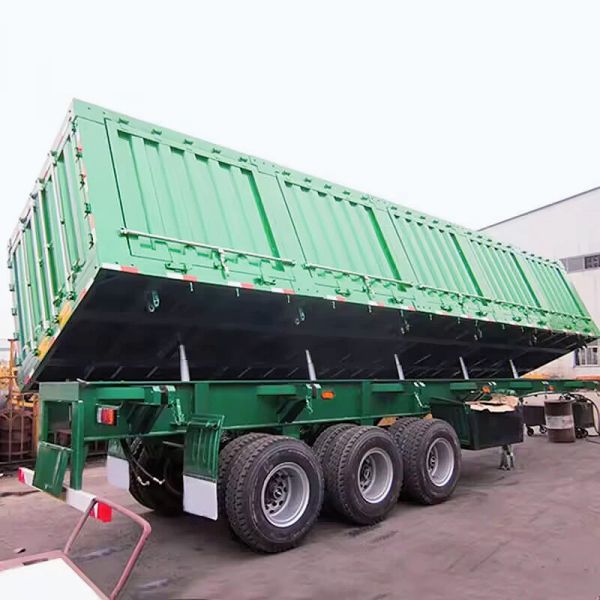 Quality 3-Axles Tipping Coal Mine Transportation Semi Trailer Engineered For Efficient Transportation Unloading Of Sand Coal for sale