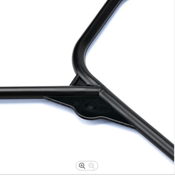 Quality 16 Inches Thick Plastic Hangers Sinfoo Black Plastic Clothes Hangers for sale
