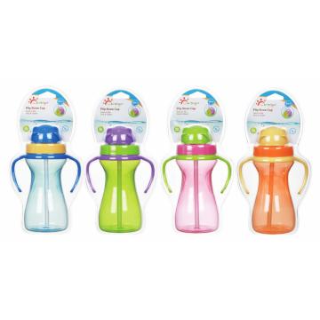 Quality Non Spill BPA Free 9oz 290ml Baby Weighted Straw Cup for sale