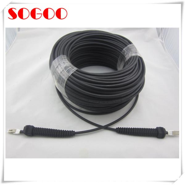Quality NSN Boot FTTA Cable Armored CPRI Fiber Cable 2 Fibers LC / UPC 50m Multi Mode 50 / 125 for sale