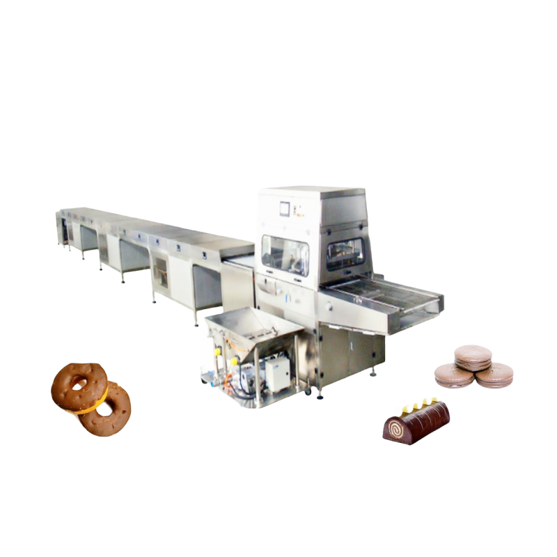 Chocolate Coating Machine Line Chocolate Enrobing Equipment Line Chocolate Fountain Coating Machinery 9