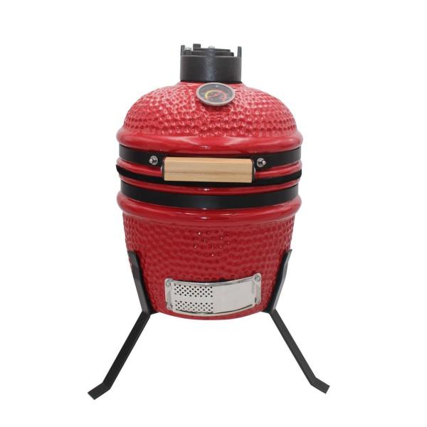 Quality Outdoor Charcoal 13 Inch Kamado Grill Red Color 32cm for sale