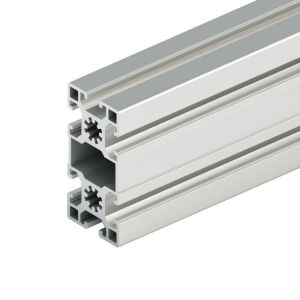 Quality Temper T3-T8 customized aluminium extrusion profiles 40*80 with silver anodized for sale