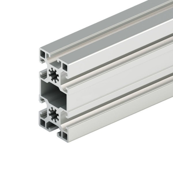 Quality Temper T3-T8 customized aluminium extrusion profiles 40*80 with silver anodized finish for sale