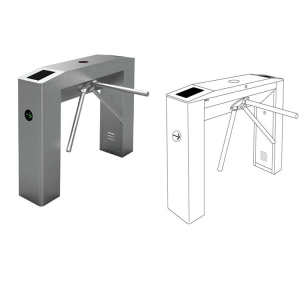 Quality 304 Stainless Steel Digital Tripod Turnstile Pedestrian Access Control System With Barcode Reader for sale