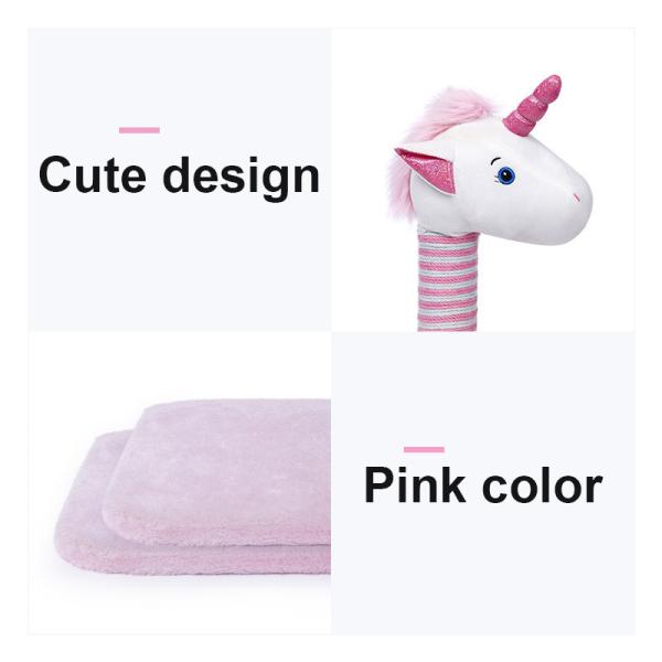 Quality Cute Unicorn Pink Sisal Cat Scratching Post for sale