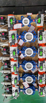 Quality Butterfly Valve With 90 Degree Rack And Pinion Pneumatic Actuator for sale